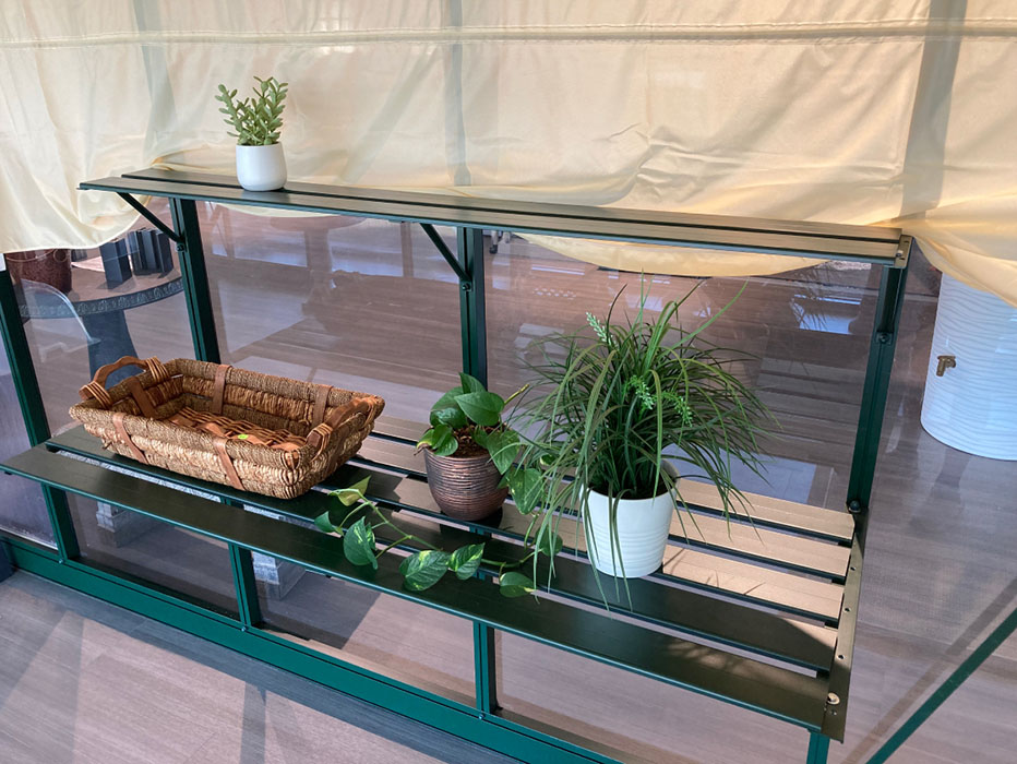 Victorian Slatted Shelving - HBGreenhouses